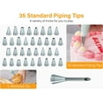 54 in 1 Piping Bags and Tips Set with 13 Large Size Piping Tips, 35 ...