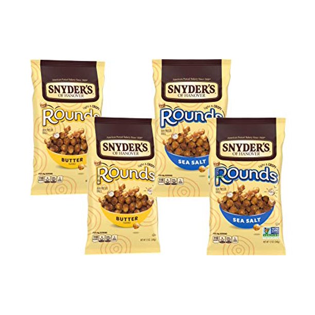 Snyders of Hanover Mini Pretzel Rounds, Your Choice of Butter Flavored ...