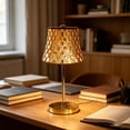 cpengpj Vintage Design Table Lamp, 1.2lb Metal Crystal Touch-Control ...