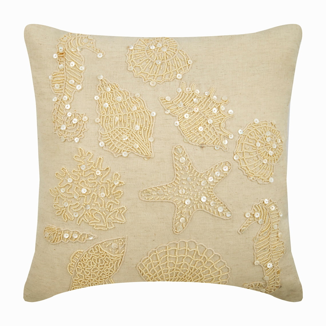 Throw Pillow Cover, Natural Beige European Pillow Covers 26x26 inch ...