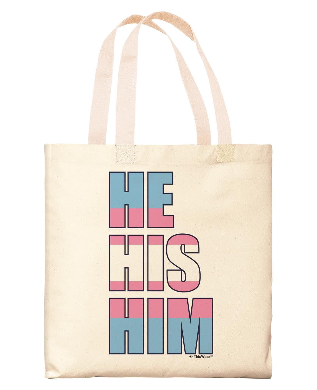 ThisWear Transgender Pride Gifts He His Him Pronouns Natural Handle ...
