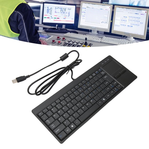 Wired Keyboard,Built In Touchpad Mouse,Portable Scissors Foot Structure ...