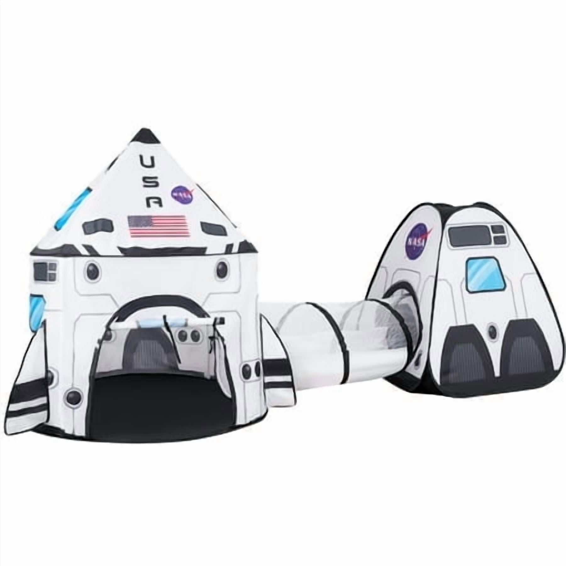 Click here for Joyin White Rocket Ship Pop Up Play Tent With Tunn... prices