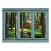 wall26 Removable Wall Sticker/Wall Mural -Beautiful Garden View Out of ...