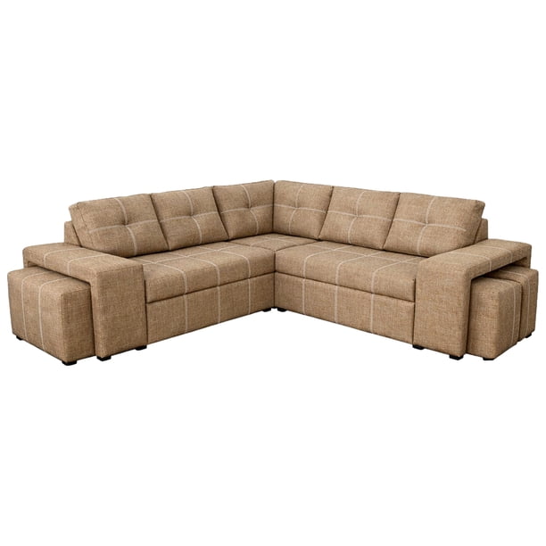 Sala Kessa Muebles Siena Modular 3 2 Natural | Walmart en línea