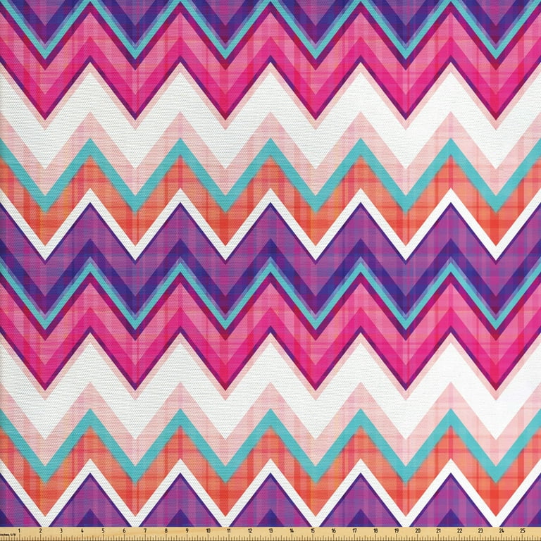 Colorful Chevron Fabric