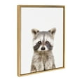 Kate and Laurel Sylvie Raccoon Portrait Framed Canvas Wall Art by Amy ...
