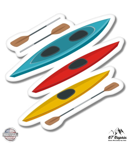 Kayaks - 12" Vinyl Sticker Waterproof Decal - Walmart.com