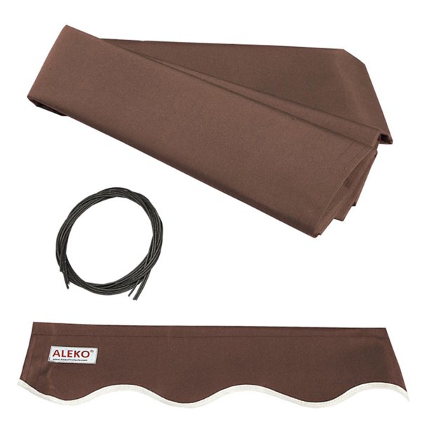 ALEKO 13'x10' Retractable Awning Fabric Replacement, Brown Color ...