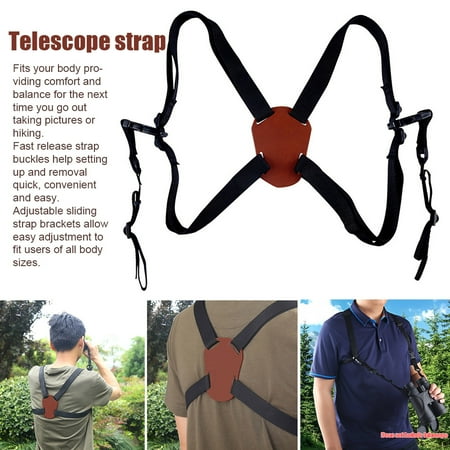 X Shaped Chest Harness Shoulder Elastic Black Adjustable Carrier ...