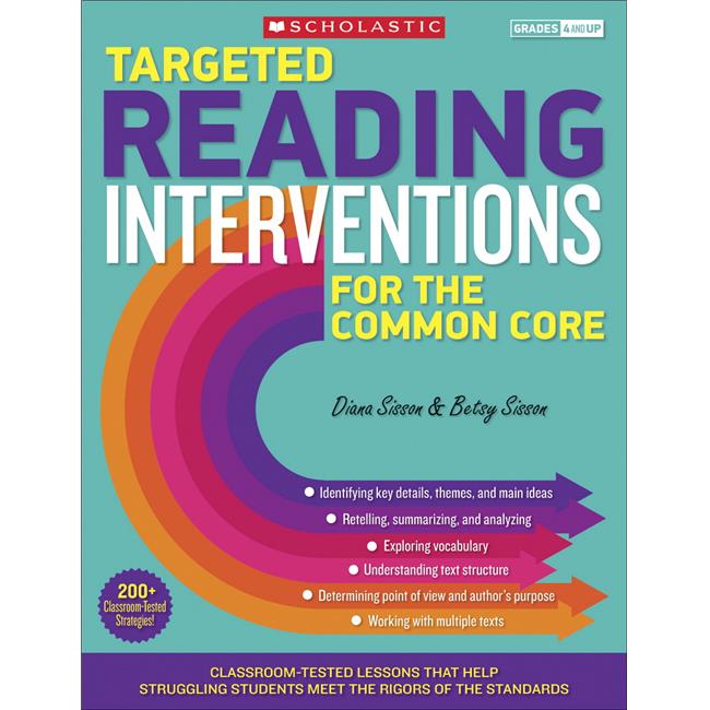 Scholastic 1538262 Targeted Reading Interventions Book, Grades 4 to 8 ...