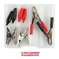 Hyper Tough 12-Piece Red, Alligator Clip and Clamp Assortment with ...