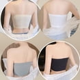 Aellinatey Women's Invisible Nylon Strapless Bra Padded Lift Wireless ...