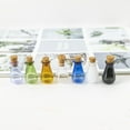 2ML Mini Glass Color Bottles Water Drop Vase Small Jars Vials Mini Cute ...