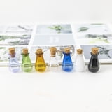 2ML Mini Glass Color Bottles Water Drop Vase Small Jars Vials Mini Cute ...