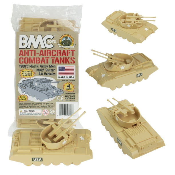 BMC Toys - BMC Classic Payton Anti-Aircraft TANKS - 4pc Tan PLASTIC ...
