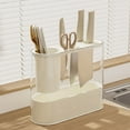 Aihimol Slot Clear Knife Block Without Knives,Kitchen Knife Holder ...