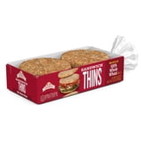 Oroweat Pre-Sliced 100% Whole Wheat Sandwich Thins Rolls, 6 Pack ...