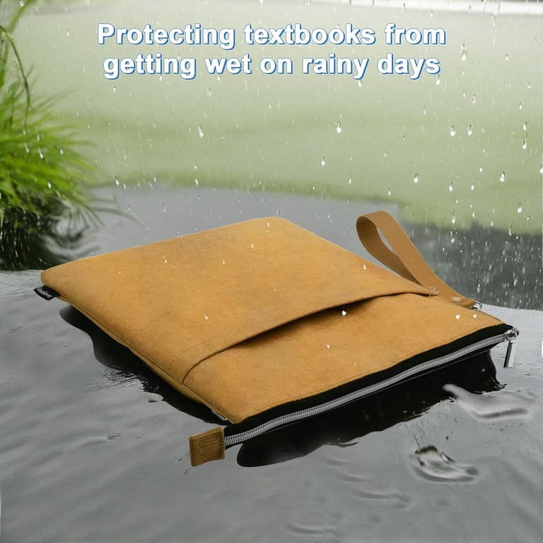 Book Sleeves with Zipper, Travel Book Waterproof Protector Pouch for ...