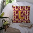 Letter L Football Maroon and Gold Fabric Decorative Pillow - Walmart.com
