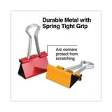 Binder Clips with Storage Tub, Medium, Assorted Colors, 24/Pack ...