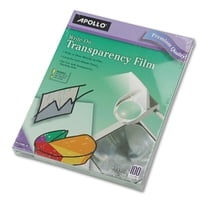 Apollo Write-On Transparency Film, Letter, Clear, 100/Box -APOWO100CB ...