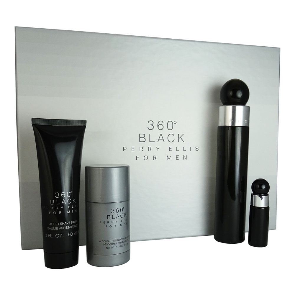 360 Black Men By Perry Ellis 4 Pcs Set - Walmart.com