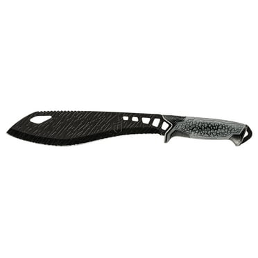Swiss Tech 18-inch Sawtooth Machete, Titanium-Coated Stainless Steel ...