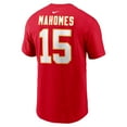 Nike Men's Patrick Mahomes KC Chiefs Red Player Name & Number T-Shirt ...