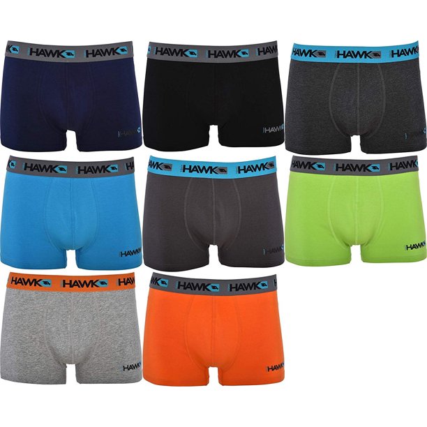 Tony Hawk Men's Boxer Briefs 8-PK Short Leg Trunk Athletic Cotton ...
