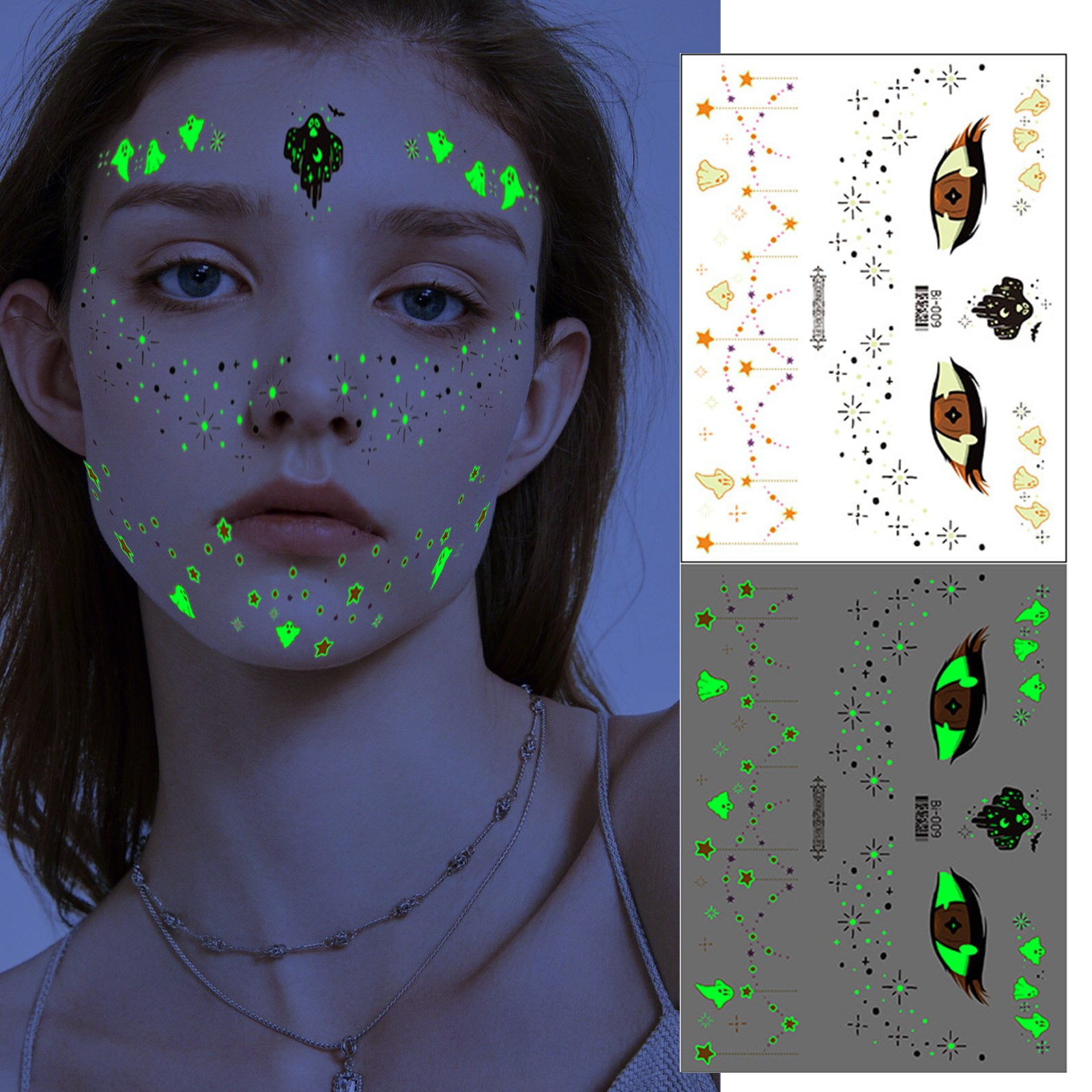 Temporary Tattoo Stickers Face Temporary Transfer Tattoo Freckle Stickers For Ladies Girls