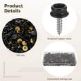 350 Pcs Copper Button Snap Kit with Storage Box, 100 Set Heavy Duty ...