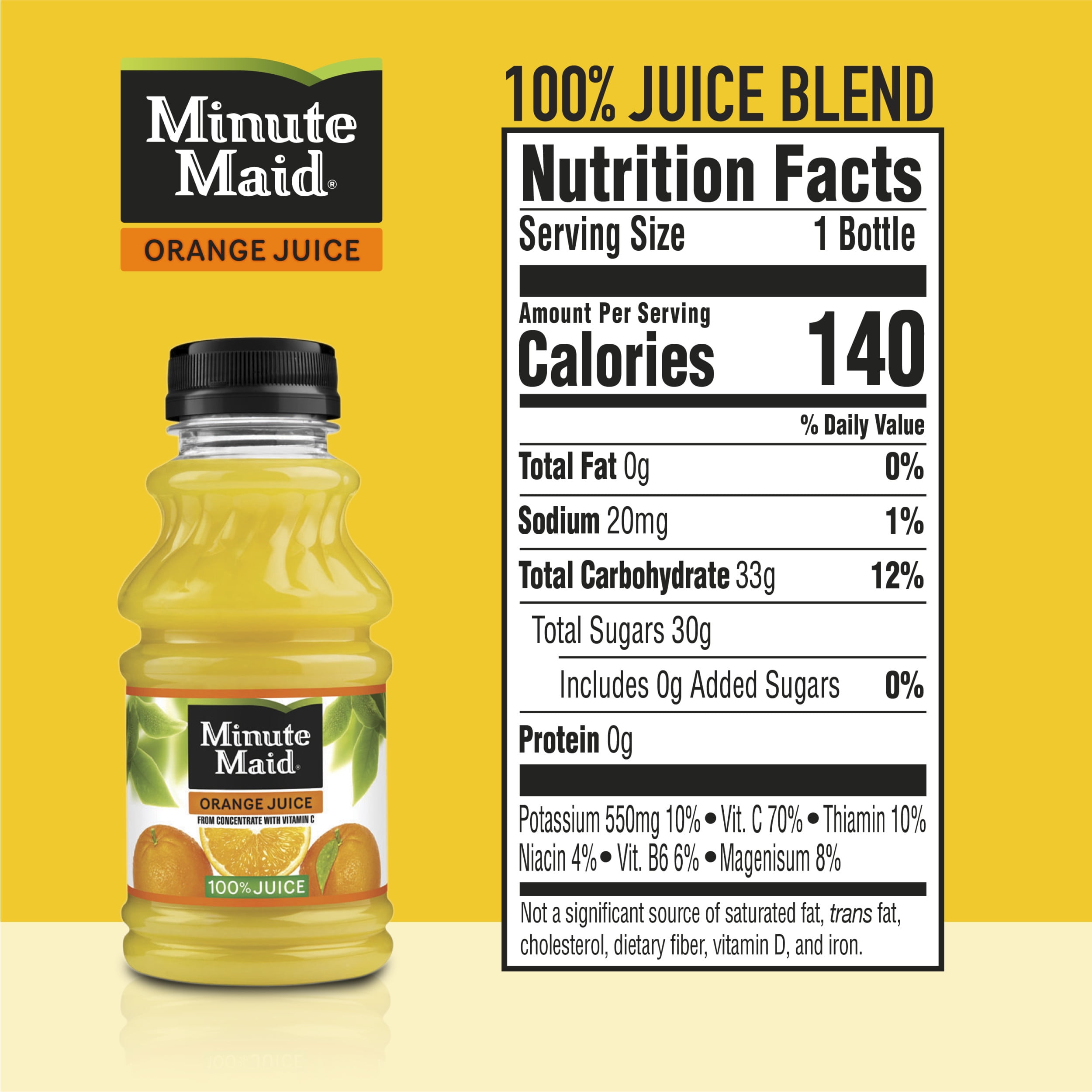 Minute Maid Orange Juice Bottle