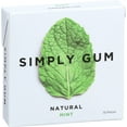 Pack of 12, Simplygum Natural Mint Chewing Gum, 15 Count - Walmart.com