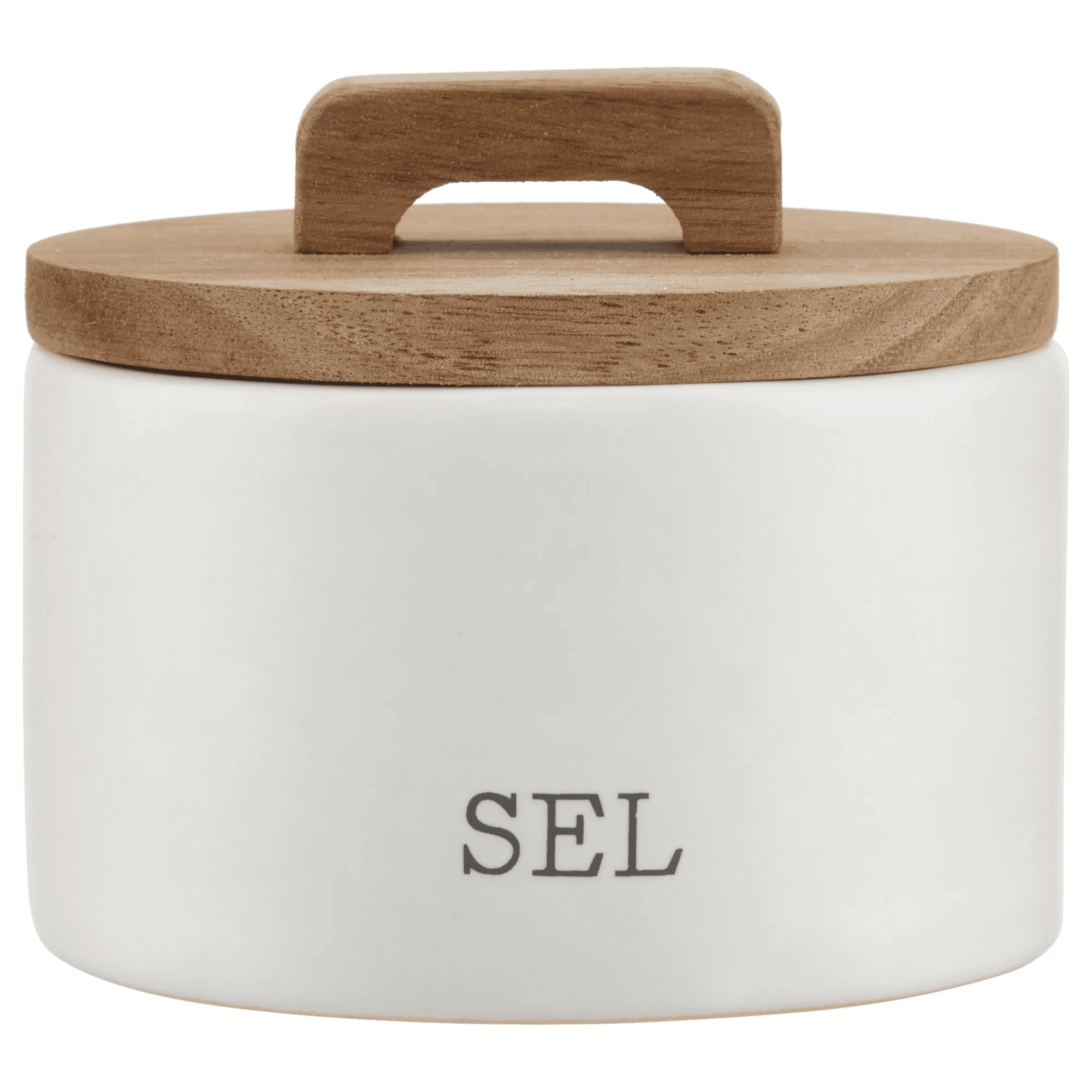 Click here for Bouclair White Ceramic Salt Jar 3.1 In (8 Cm) prices