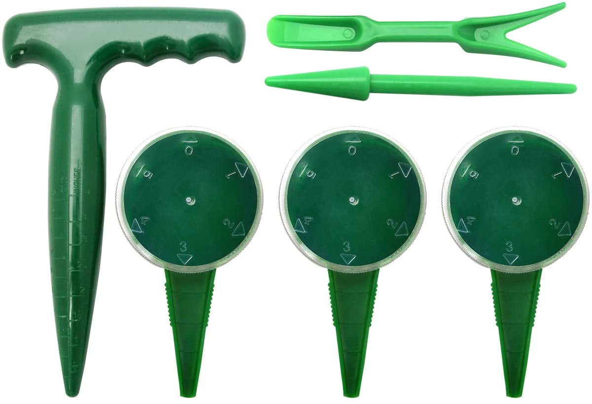 Plutput 6 Pcs Sowing Seeds Dispenser Set Garden Seed Sower Hand Seeder ...