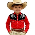 Boys Shirts Long Sleeve Cowboy Graphic Button Down Tops Summer ...