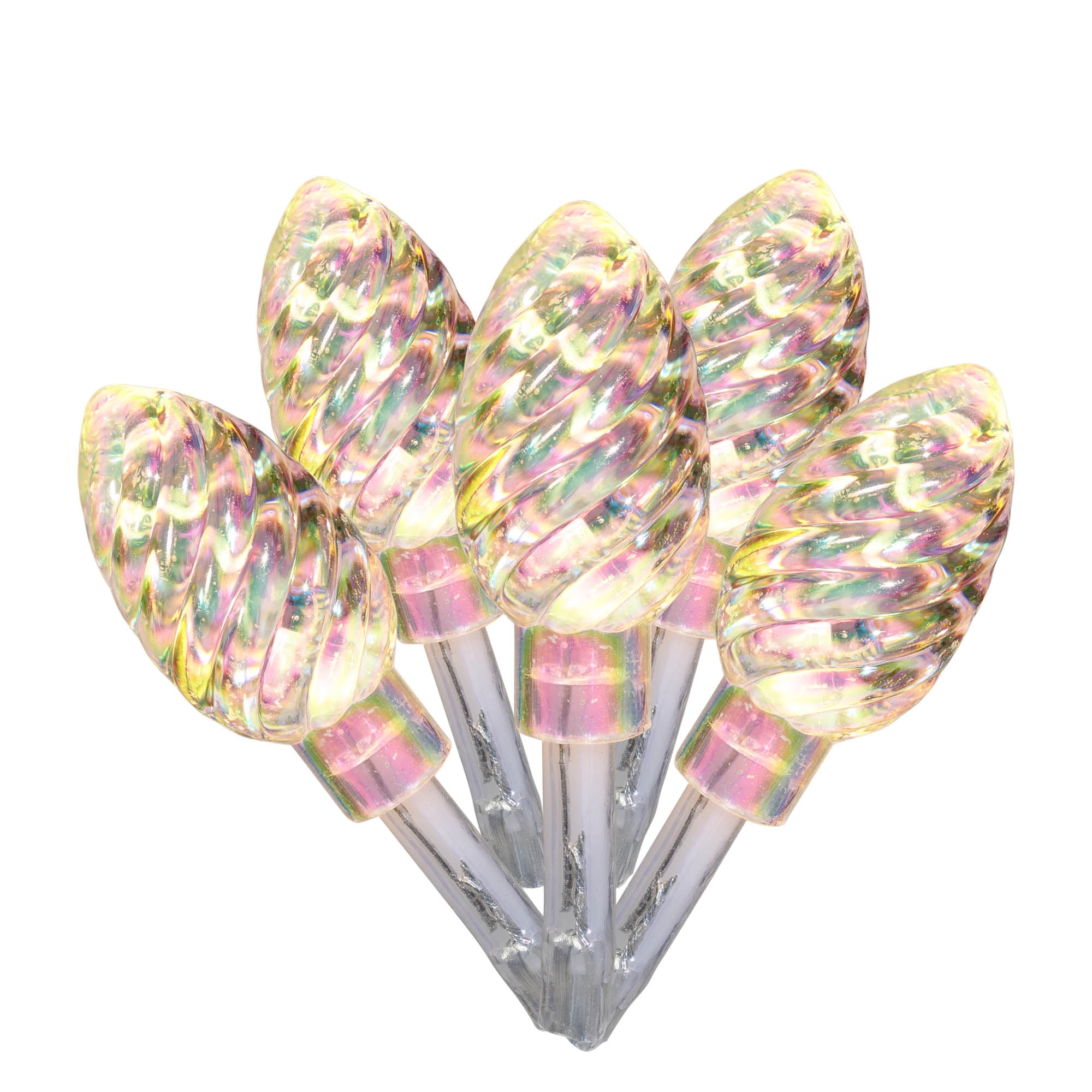 Holiday Time 20-Count Battery-Operated Iridescent Warm White LED Spiral ...