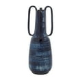 DecMode 17" Blue Ceramic Vase with Handles - Walmart.com