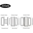 20Sets Metal Bra Strap Hooks Bathing Suit Replacement Clasps Alloy ...
