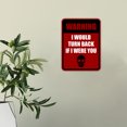 Portrait Round Plus Warning I Would Turn Back If I Were You Wall or ...