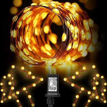 Super Bright 200 led String Lights Outdoor Waterproof Twinkle Lights 8 ...