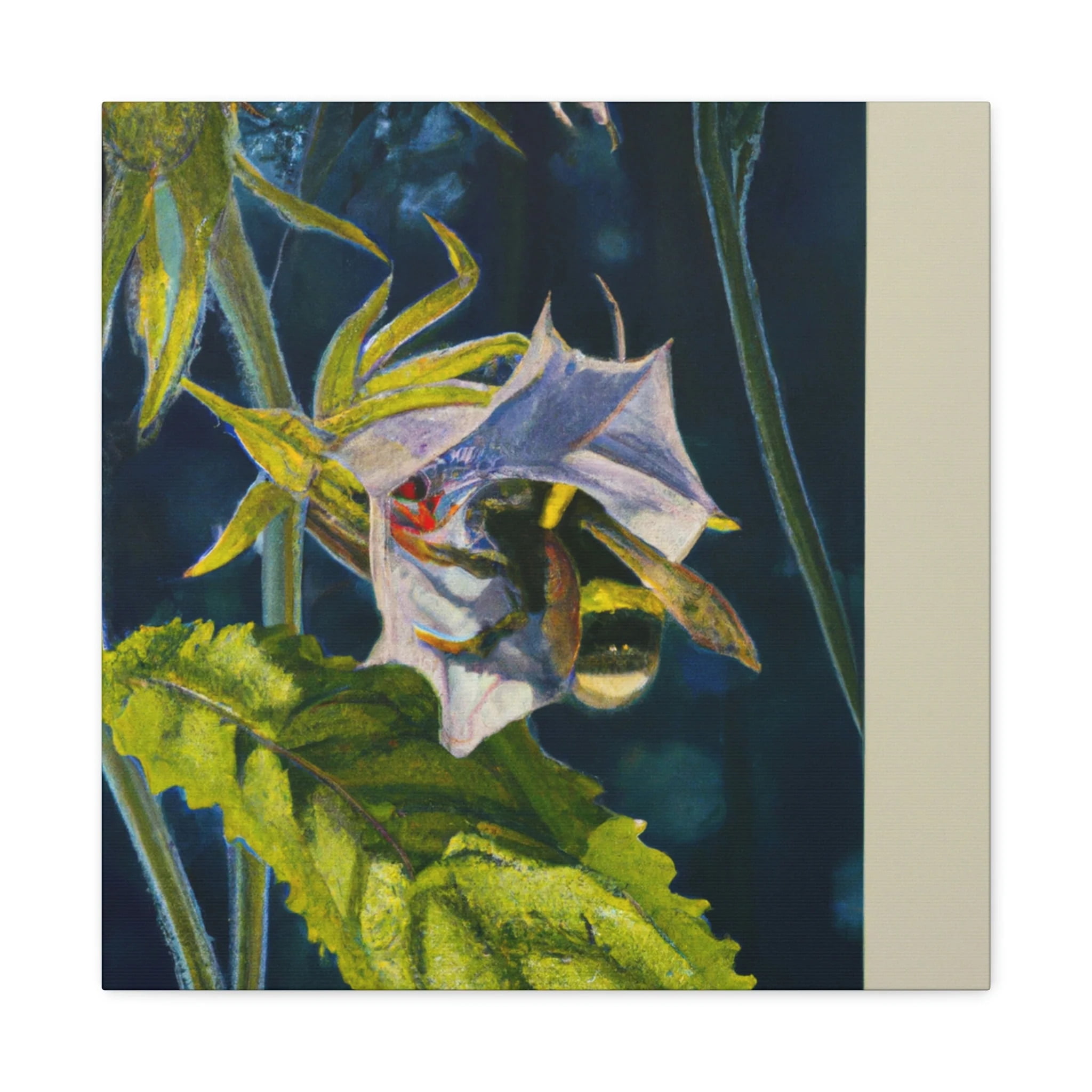 Bumblebee Hyperrealism Scene - Canvas - Walmart.com