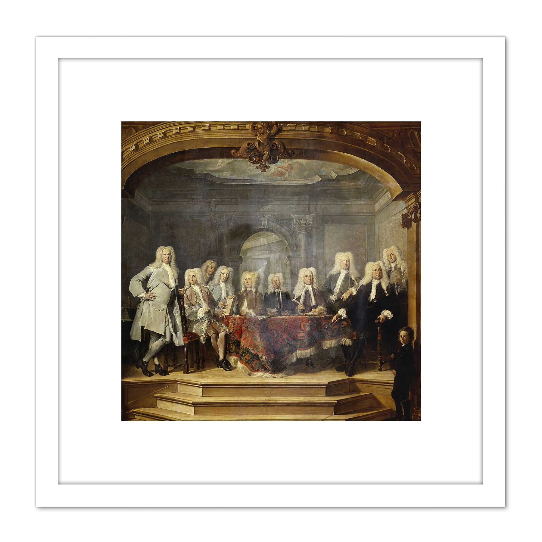 Troost Regents Padre Orphanage Amsterdam 8X8 Inch Square Wooden Framed ...