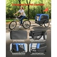 2-in-1 Convertible Pet Bike Trailer & Jogger Stroller, 66 Lb Max Weight, Fast Folding Frame ...
