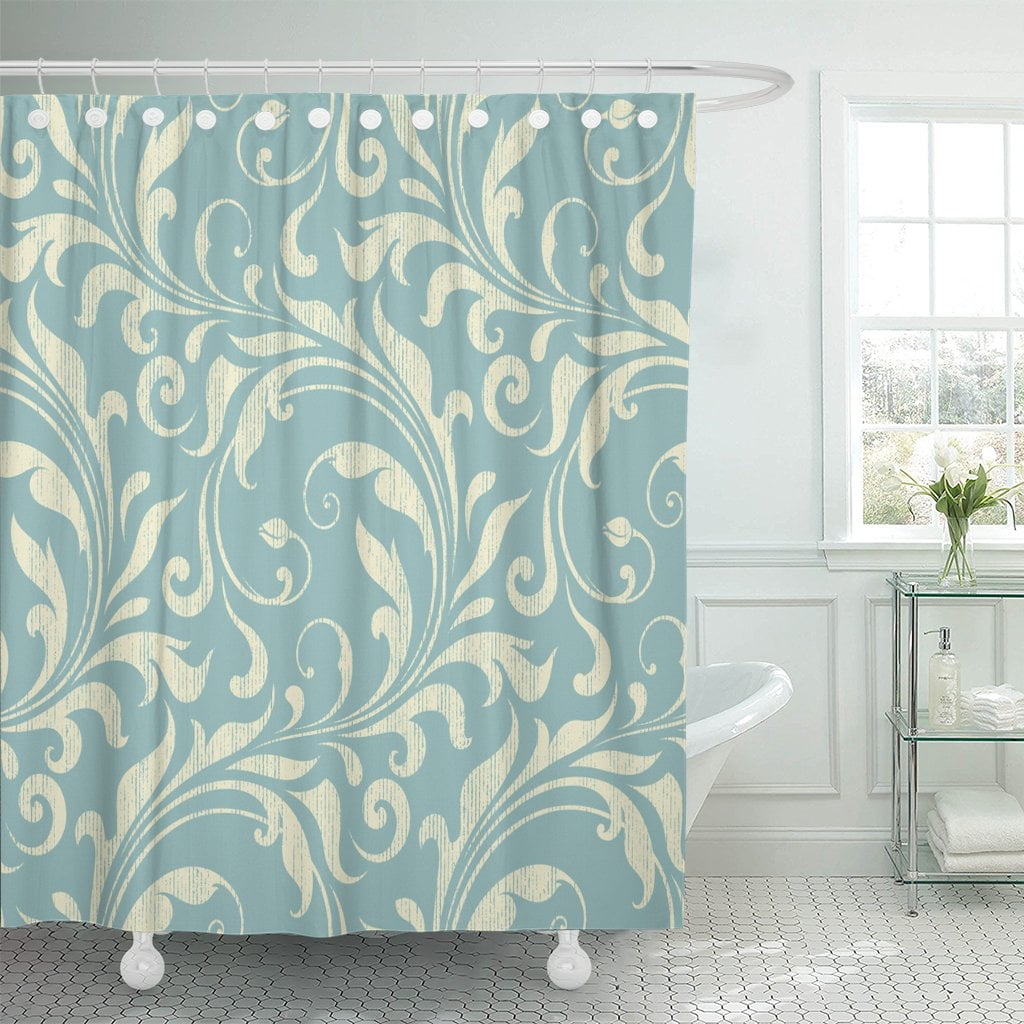 PKNMT Pattern Damask Scroll Floral Swirl Vintage Collection Polyester ...
