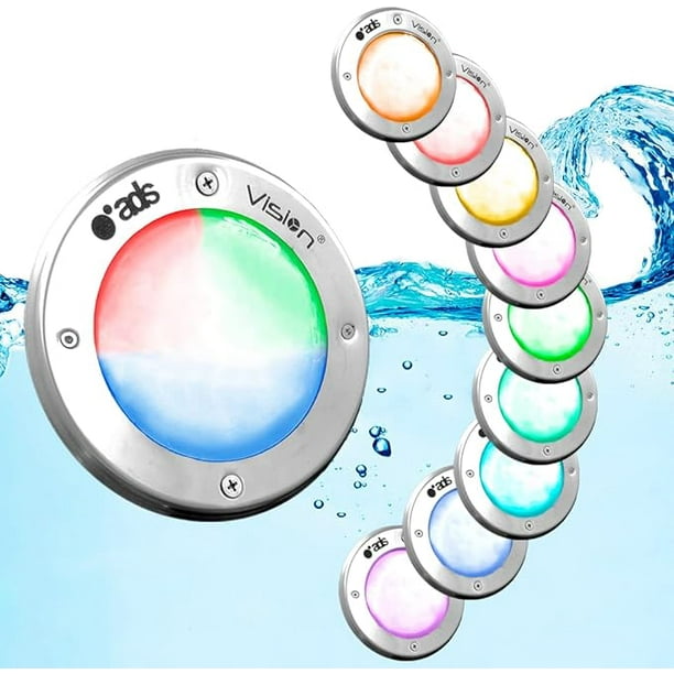Ads visión - ADS SPA RGB - Lámpara LED sumergible para alberca, spa ...