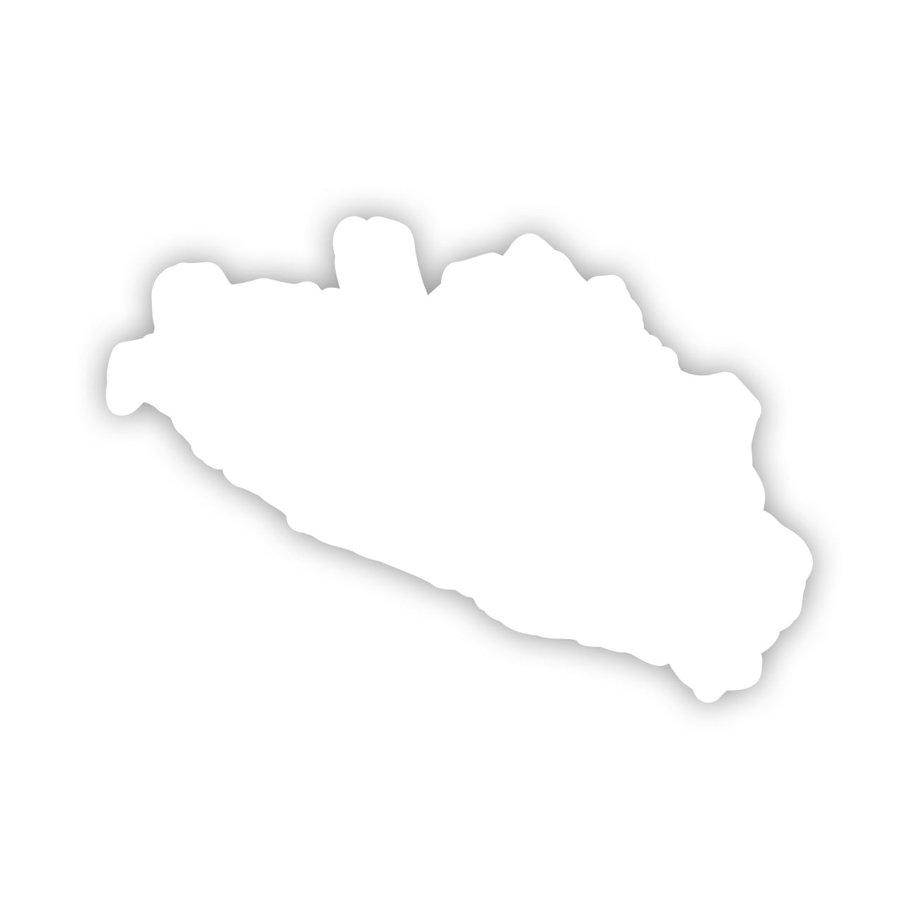 Guerrero State Shaped Sticker Decal Die Cut - Self Adhesive Vinyl - Weatherproof - Made in USA ...