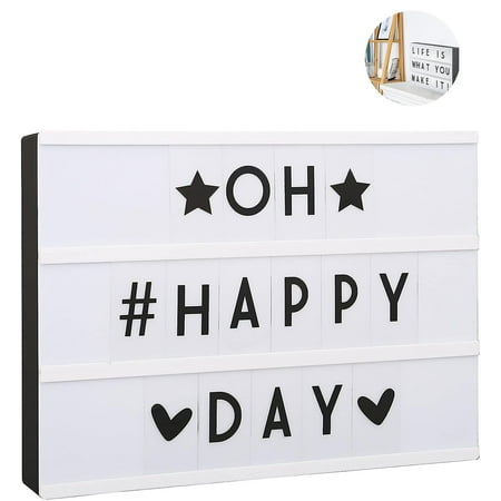 Led A4 Lightbox I Usb And Battery I 96 Decorative Letters In Black ...