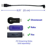 Minisuit Micro USB 8" Cable for Google Chromecast, Fire, Roku - Walmart.com